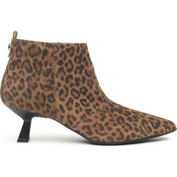 NEROGIARDINI Mid-heel Pointed Toe Booties - Leopard
