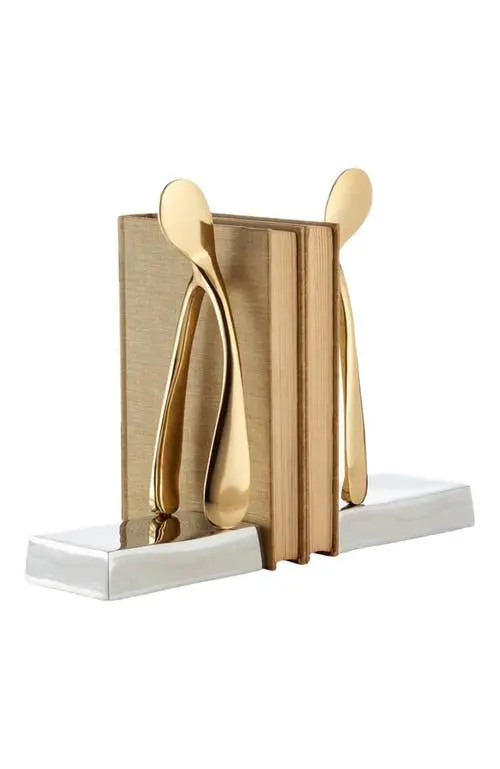 LUNARES Wishbone Bookend Pair