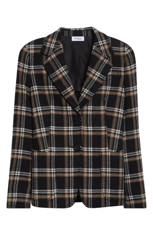 Akris Plaid Wool-blend Jacket