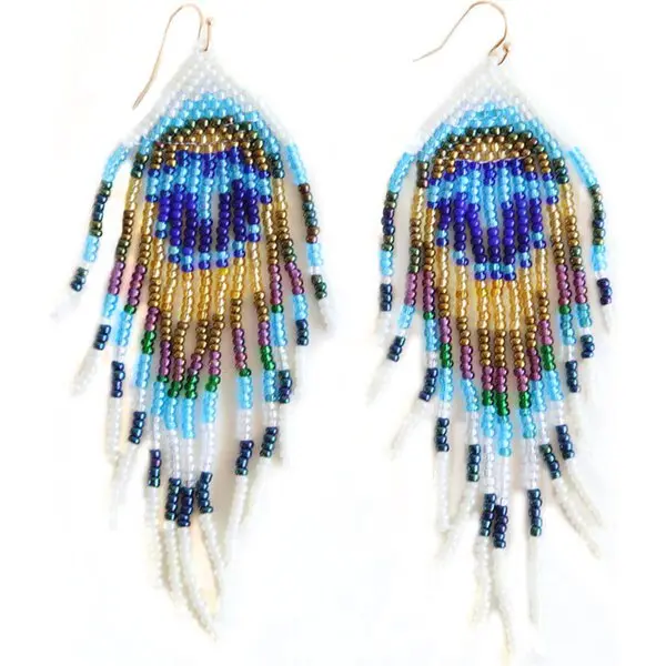 FOSTERIE Embera Beaded Dangle Earrings