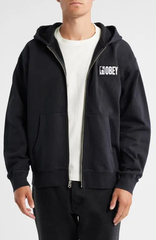Obey Faded Zip Hoodie