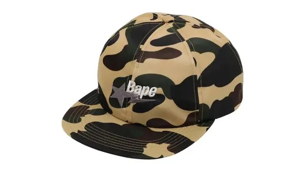 BAPE 1st Camo Sta Logo Nylon Cap - Yellow