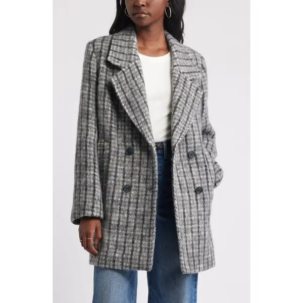 Treasure & Bond Checked Double-breasted Coat