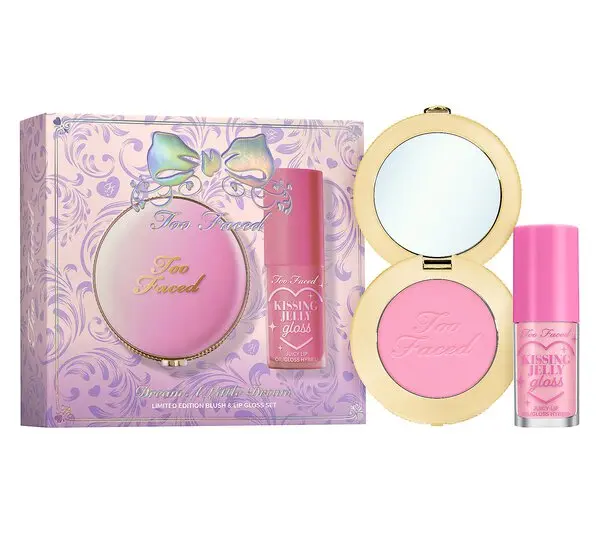 TOO FACED Dream A Little Dream Blush & Lip Glos S Set