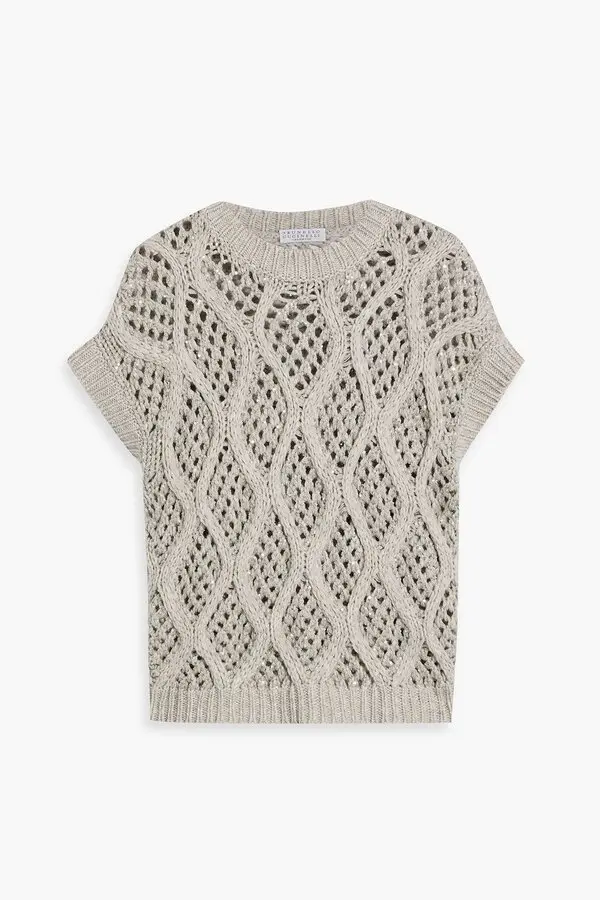 Brunello Cucinelli Sequin-embellished Cashmere Sweater