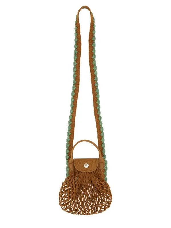 Longchamp Le Pliage Xs Mesh Bag - Brown