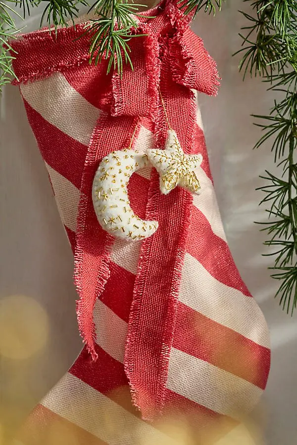 TERRAIN Wool Moon And Star Charm
