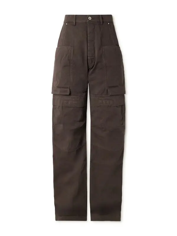 Rick Owens Stefan Wide-leg Cargo Trousers - Brown