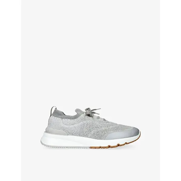 Brunello Cucinelli Knitted Trainers - Grey
