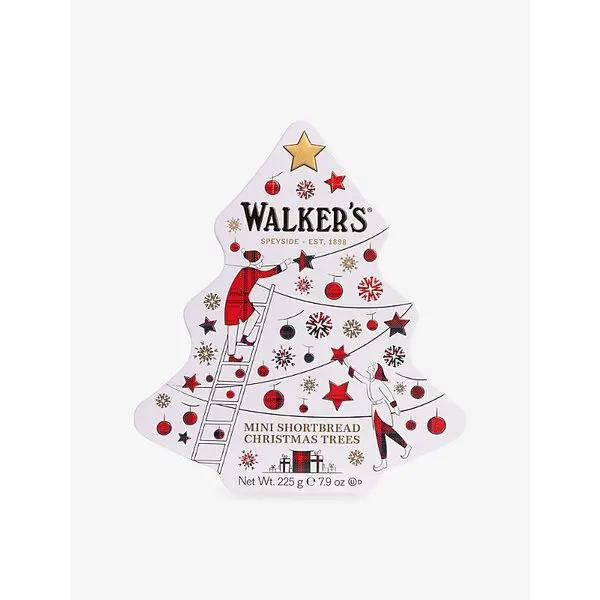 WALKERS Mini Shortbread Christmas Tree Tin 225g
