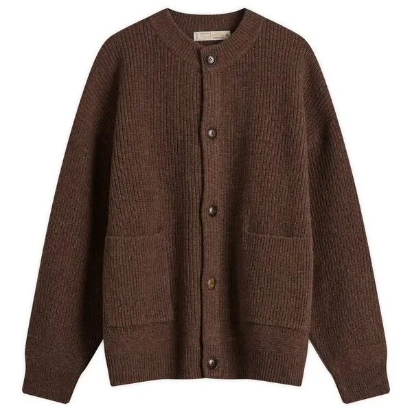 FRIZMWORKS Heavy Wool Cardigan - Choco Brown