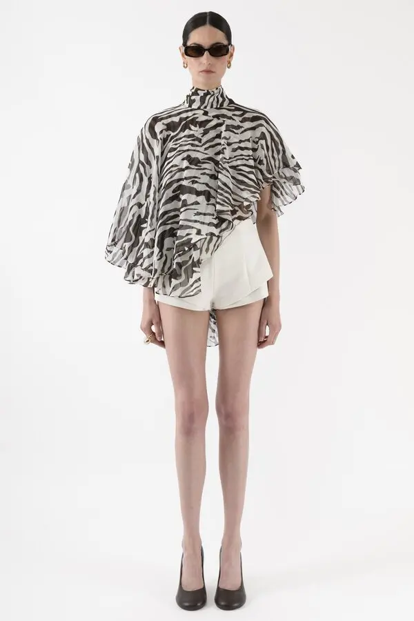 Arakii Flowy Silk Cape
