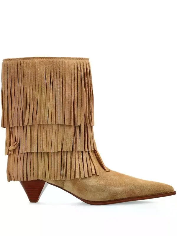 Michael Kors 50mm Fringe-panel Suede Boots