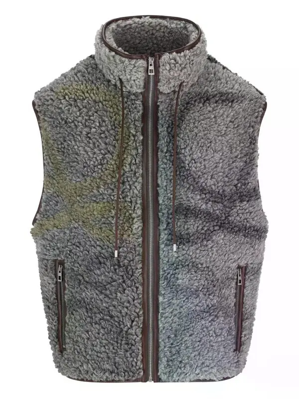 Loewe Anagram Fleece Gilet - Grey