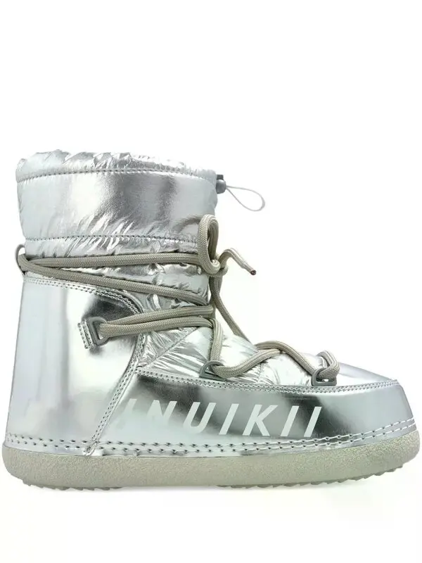 Inuikii Mountain Quilted Metallic Snow Boots
