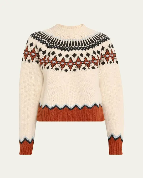 Alanui Sweet Winter Sweater - White Pattern