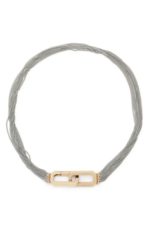 All Saints Layered Chain Pendant Necklace