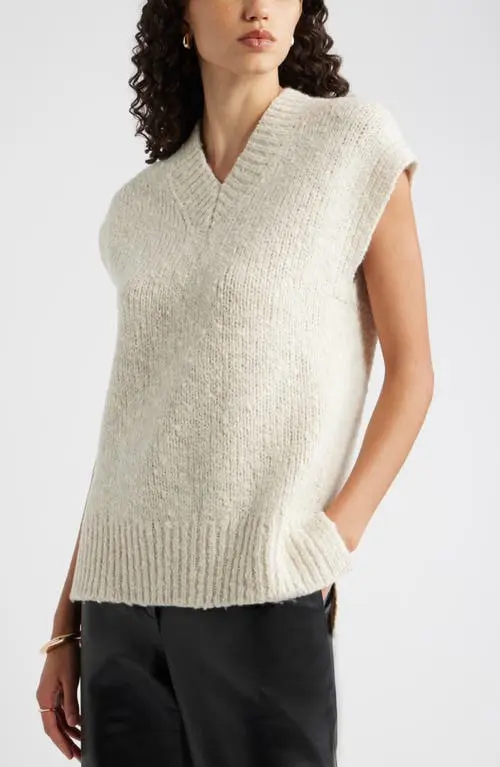 Nordstrom Merino Wool Blend Sweater Vest - Ivory Marl