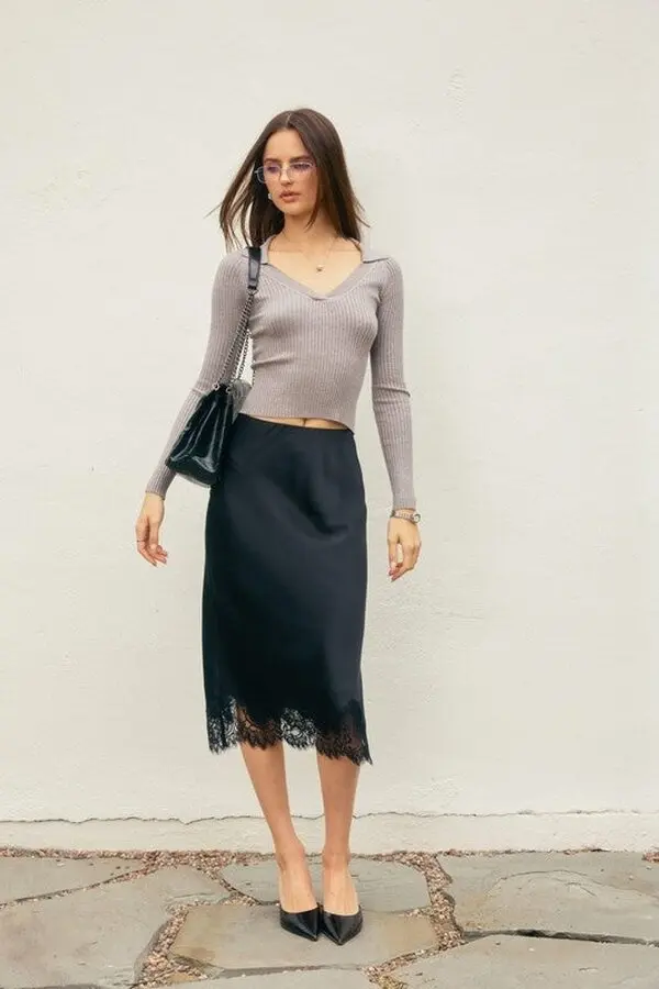 JUPE NYC Luma Midi Skirt