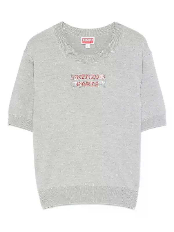 Kenzo Crystal-embellished Short-sleeved Top