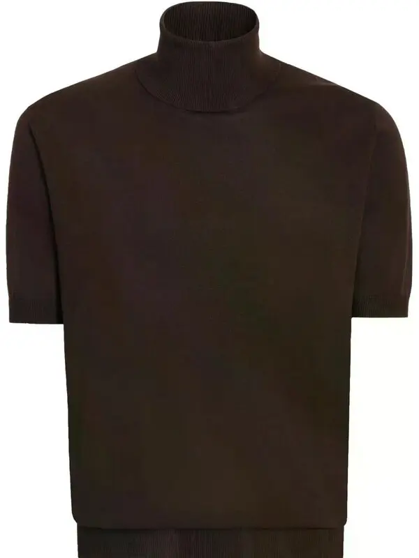 Dolce & Gabbana Fine-knit T-shirt - Brown