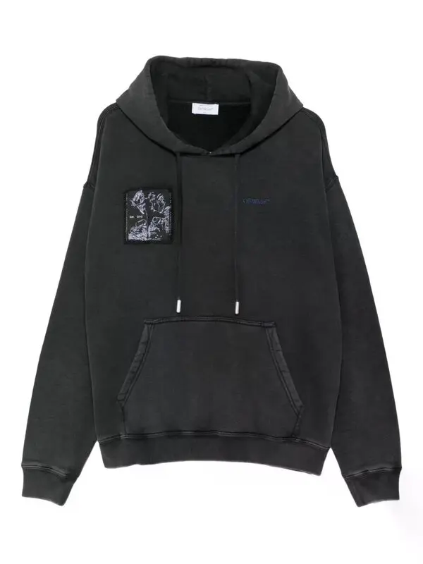 Off-White Graphic-print Hoodie - Black
