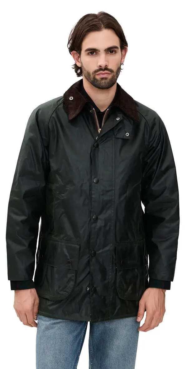 Barbour Beaufort Wax Jacket - Sage