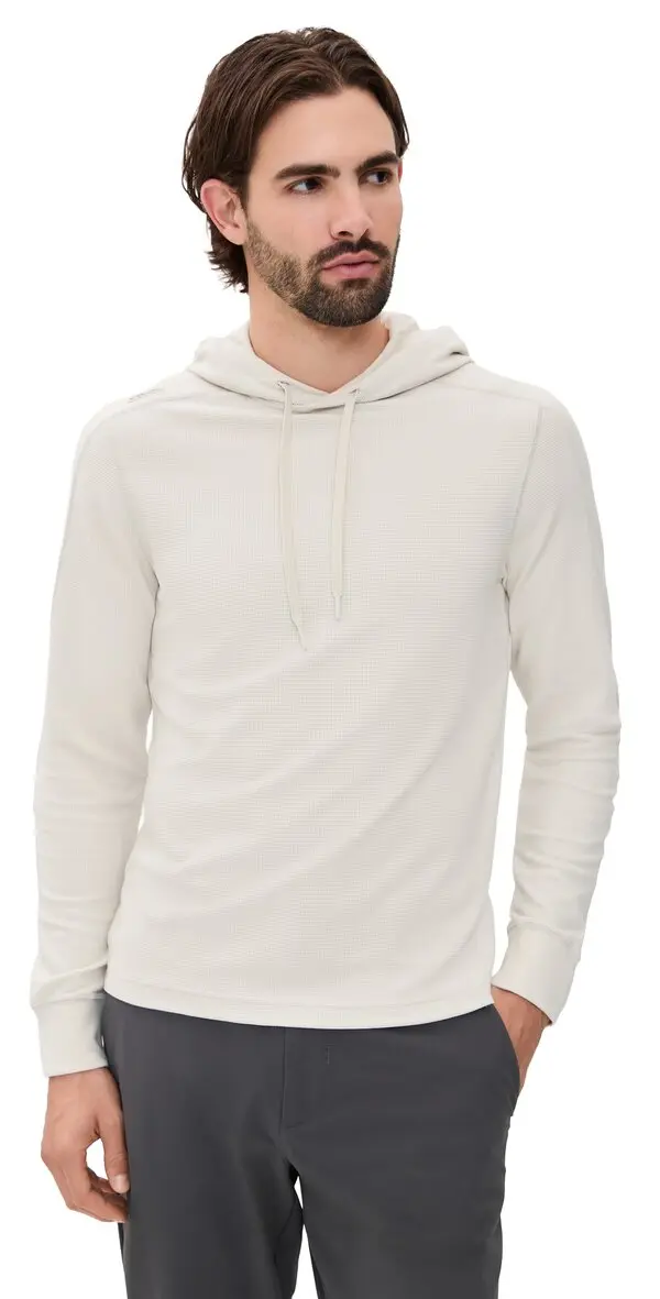 Ralph Lauren Tech Waffle Knit Hoodie - Stone Pebble