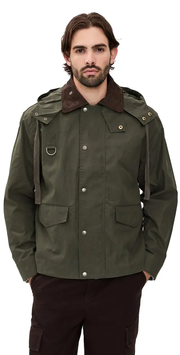 ALEX MILL Aberg Utility Jacket In Waxed Cotton