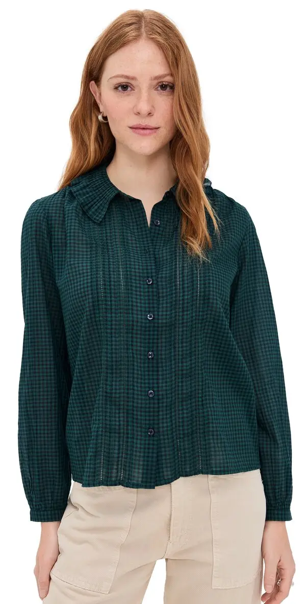 Birds Of Paradis Alise Plaid Blouse