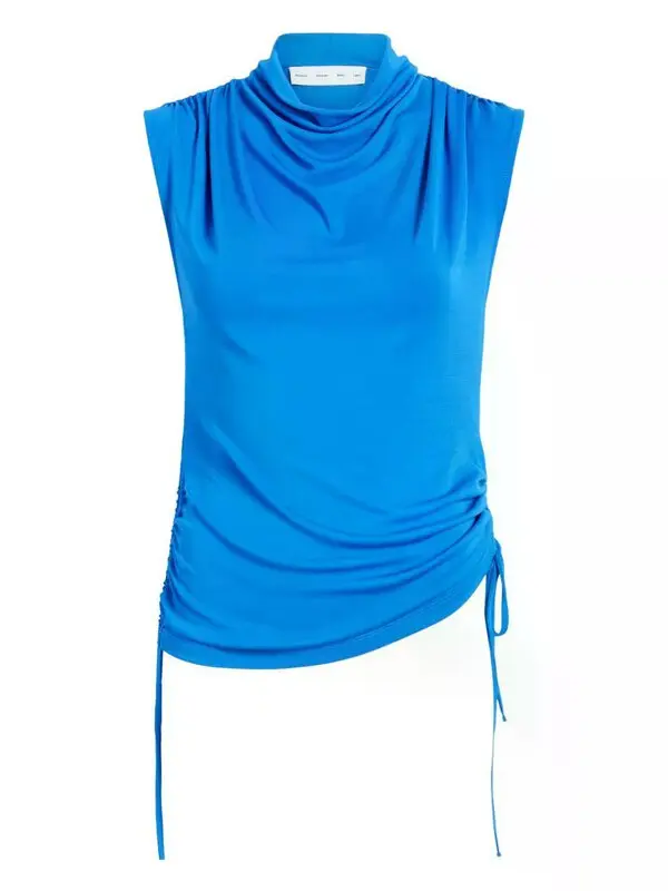 Proenza Schouler White Label Elna Cowl-neck Top - Blue