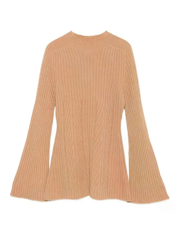 TWINSET Ribbed Bell-sleeve Sweater