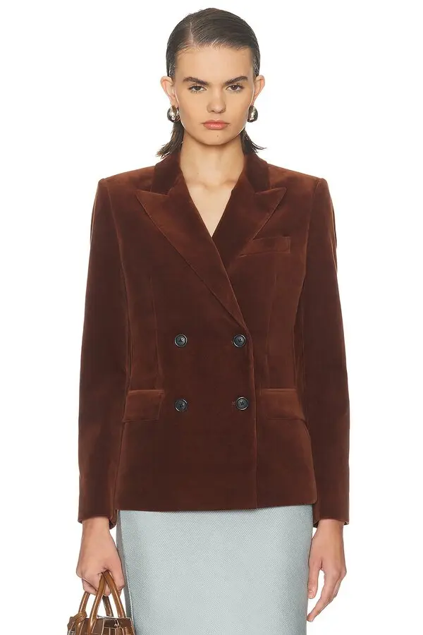 NILI LOTAN Veda Jacket - Burnt Sienna