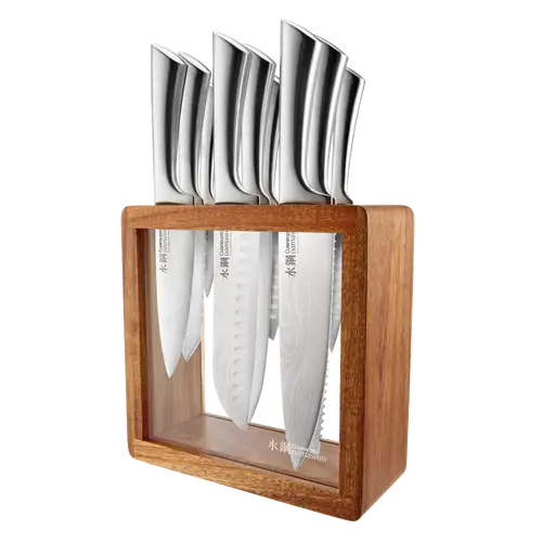 CUISINE::PRO® Damashiro® 10-piece Hiryu Knife Block