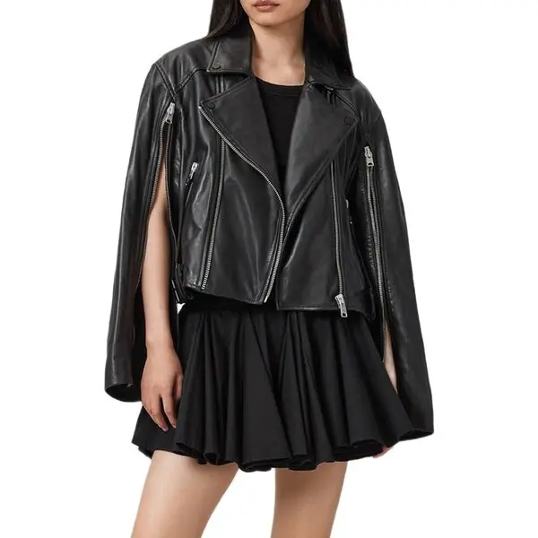 All Saints Masone Leather Biker Jacket