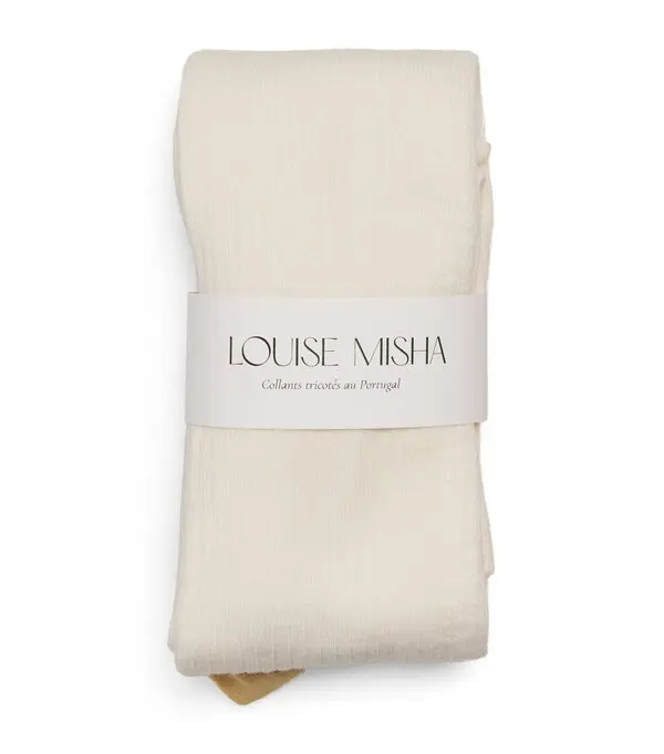 LOUISE MISHA Cotton-blend Tights - Ivory