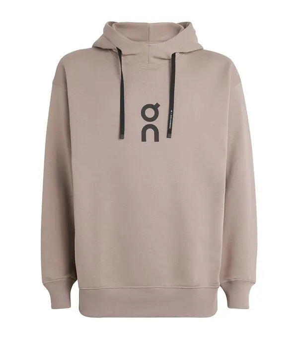 On Organic Cotton-blend Club Hoodie - Beige