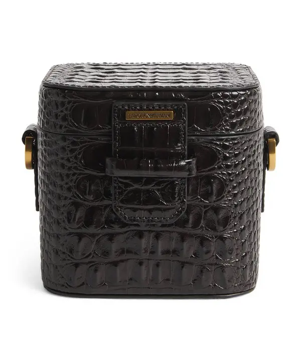 Emporio Armani Leather Croc-embossed Square Case