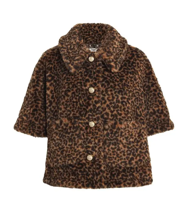 Max Mara Alpaca-wool-silk Cape Bolero