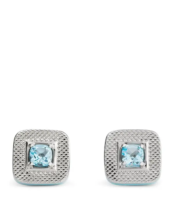 Tateossian Sterling Silver Reffrato Cufflinks