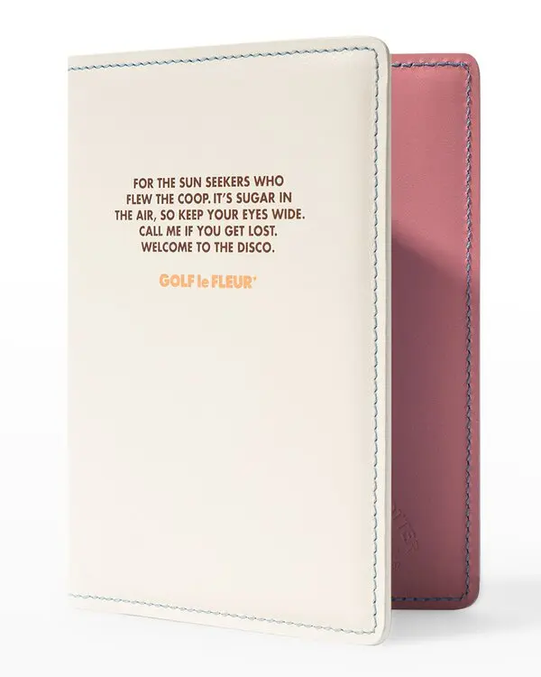 GOLF LE FLEUR Globe-trotter Leather Passport Case