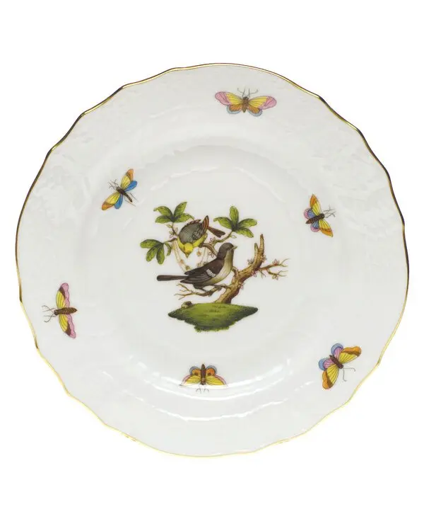 HEREND Rothschild Bird Bread & Butter Plate #1
