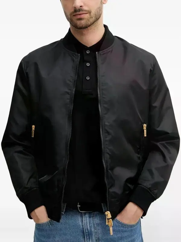 Armani Exchange Embroidered Snake Reversible Bomber Jacket