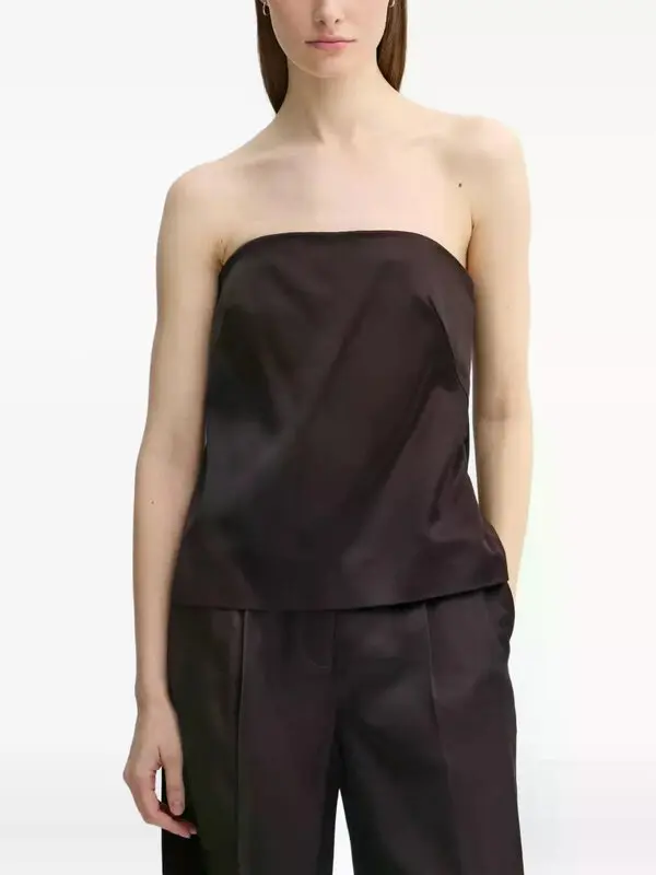 A.L.C. Strapless Satin Top