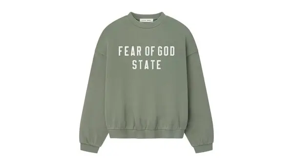 Fear Of God 90's Fleece Crewneck Sweatshirt - Moss