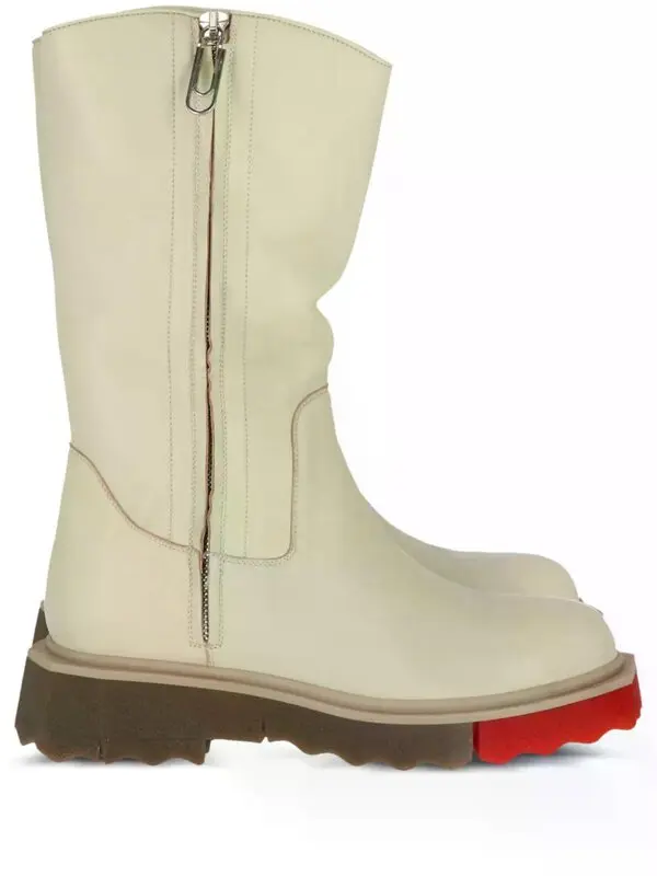 Off-White Zip-up Platform Boots