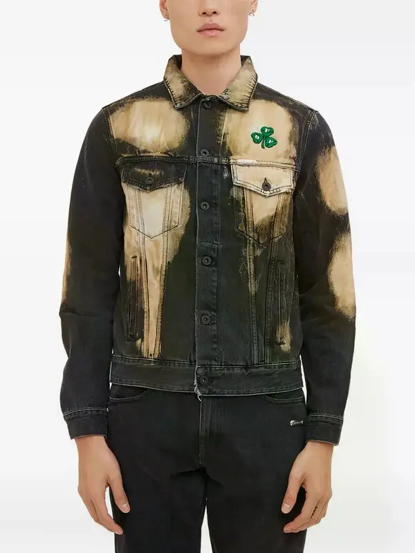 Off-White Distressed Denim Jacket