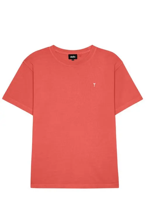 DALIX Lil Martini Midweight Garment Dye Tee - Flamingo