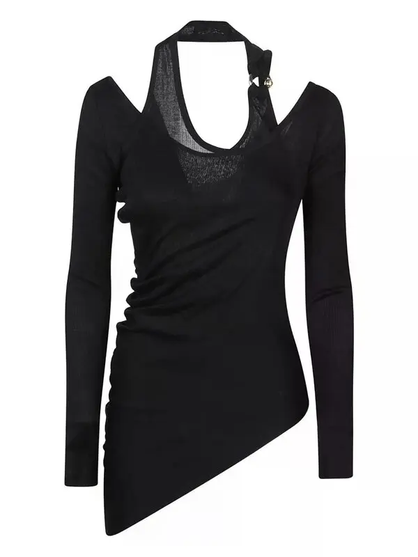 Jean Paul Gaultier Ring-detail Asymmetrical Top