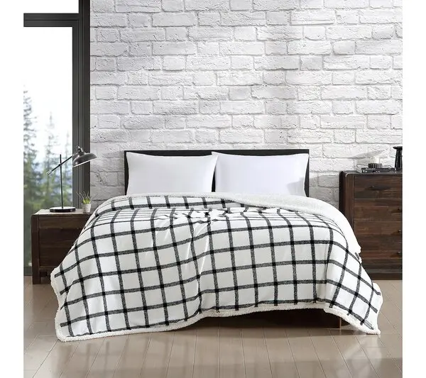Eddie Bauer Bunkhouse Plaid Plush Fleece King B Lanket